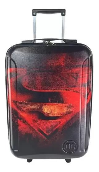 Mala de Viagem Maxtoy Superman fabricada em EVA com rodinha tripla 2815CM21